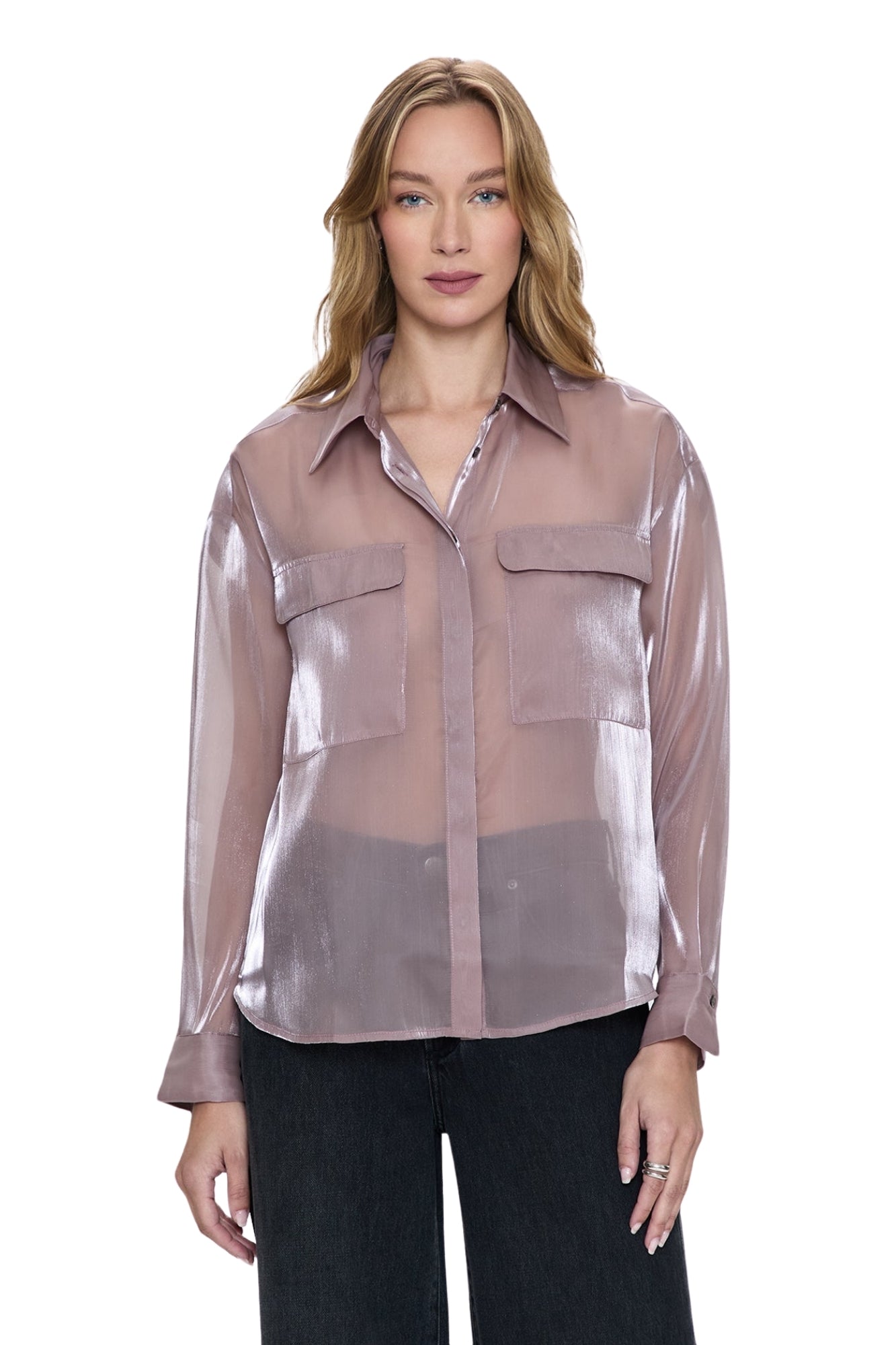 MIRANDA SHEER ORGANZA PINK PLUM SHIRT – MissD Concept Store